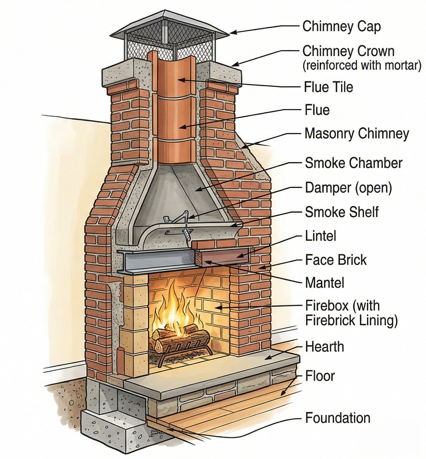 Is My Chimney Damper Open or Closed? 4 Ways to Find Out! – Fireside ...