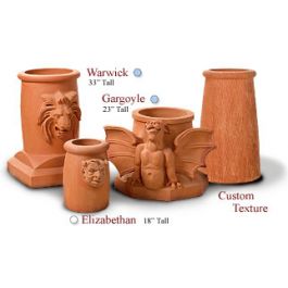 Clay Decorative Chimney Pots | Gargoyle Terracotta Chimney